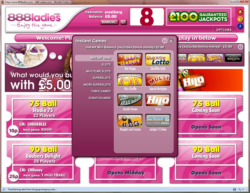 888 Ladies | Bingo | Online Bingo | Reviews and Bonuses from WhatBingo.com